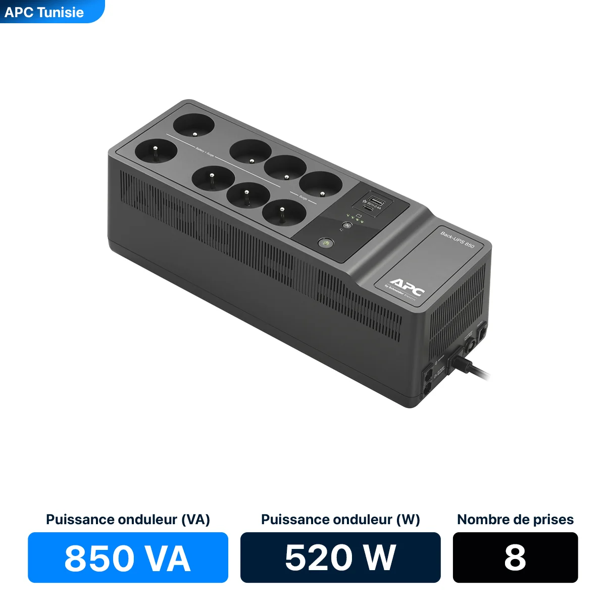 APC Back-UPS 850VA (BE850G2-FR) • 🛒 Navicom